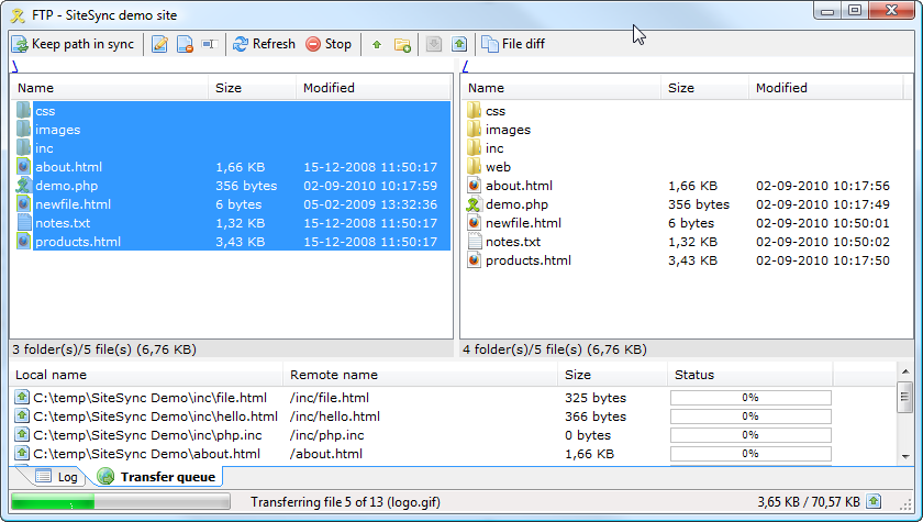 Full featured FTP, SFTP and FTPS client - Website synchronization ... Full featured FTP, SFTP and FTPS client - Website synchronization ...